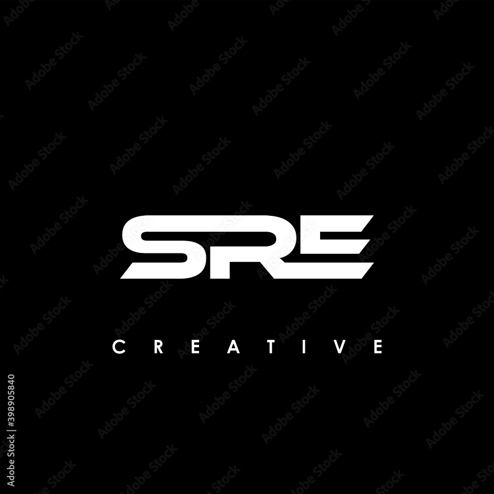 SRE Letter Initial Logo Design Template Vector Illustration Stock ...