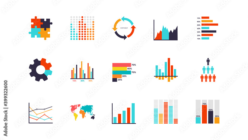 Vector de Stock Infographics analysis chart. Modern presentation ...