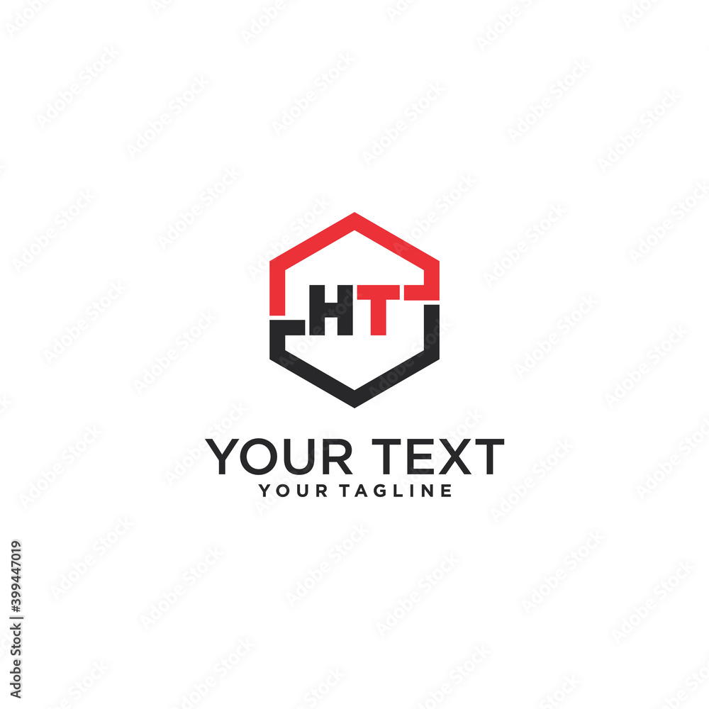 logo huruf H dan huruf T dengan bentuk modern premium Vector part 2 ...