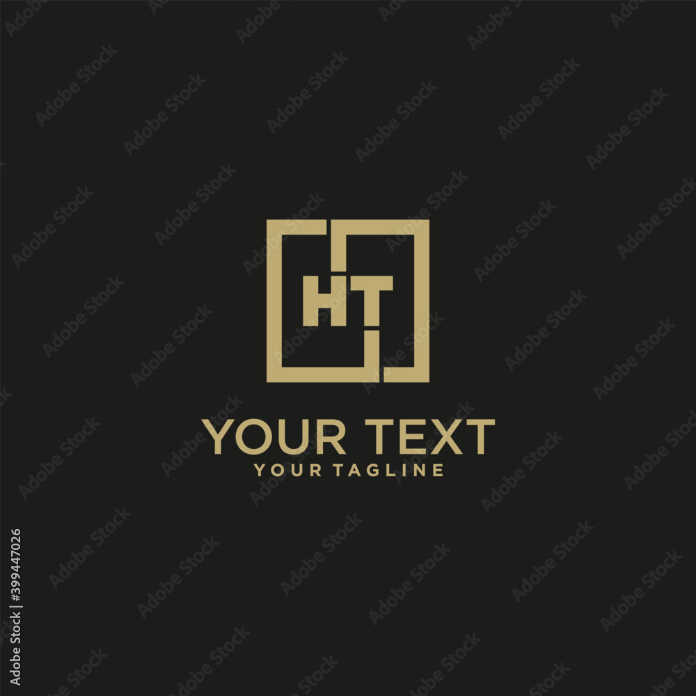 Stock-Vektorgrafik „logo huruf H dan huruf T dengan bentuk modern ...