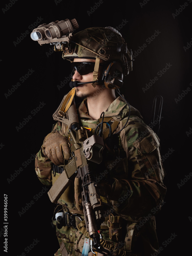 Delta Force soldier, US army special forces. Combat application group ...