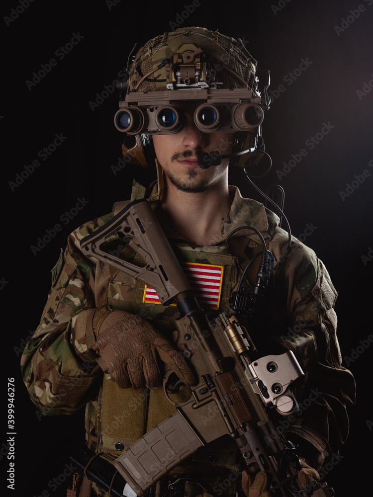 Delta Force soldier, US army special forces. Combat application group ...