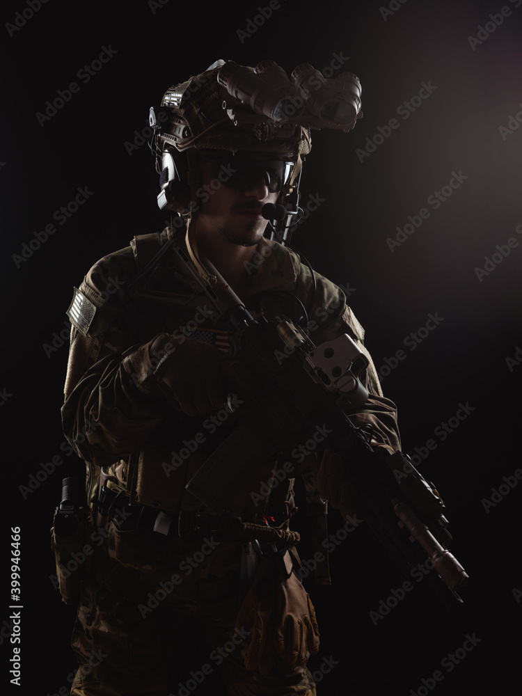 Delta Force soldier, US army special forces. Combat application group ...