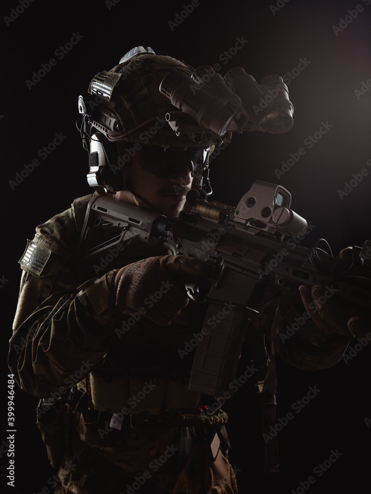 Delta Force soldier, US army special forces. Combat application group ...