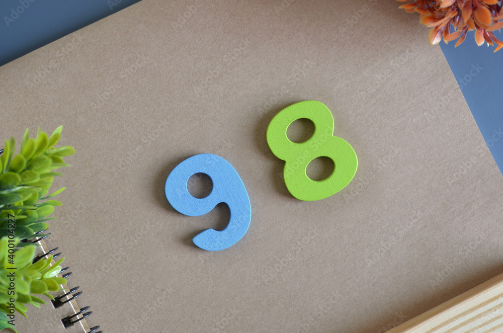 Number 98, rating, award, Cover design in natural concept with a brown ...