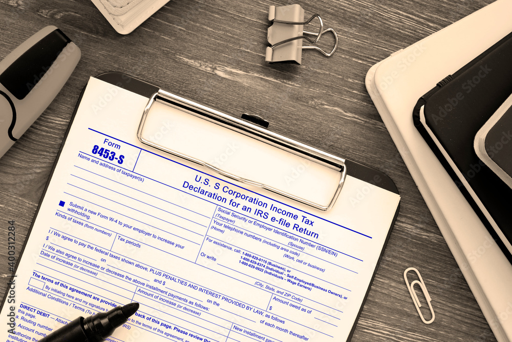 Form 8453-S U.S. S Corporation Income Tax Declaration for an IRS e-file ...