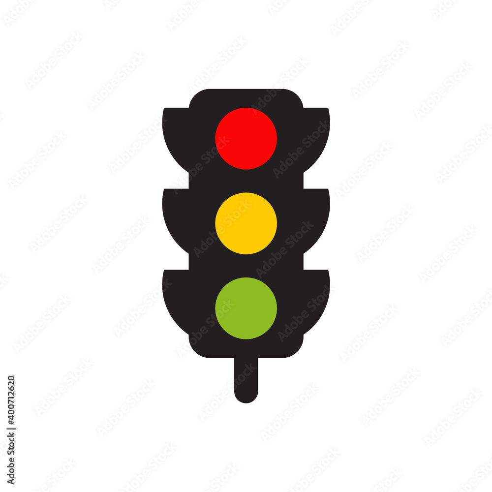 traffic light logo design template Stock Vector | Adobe Stock