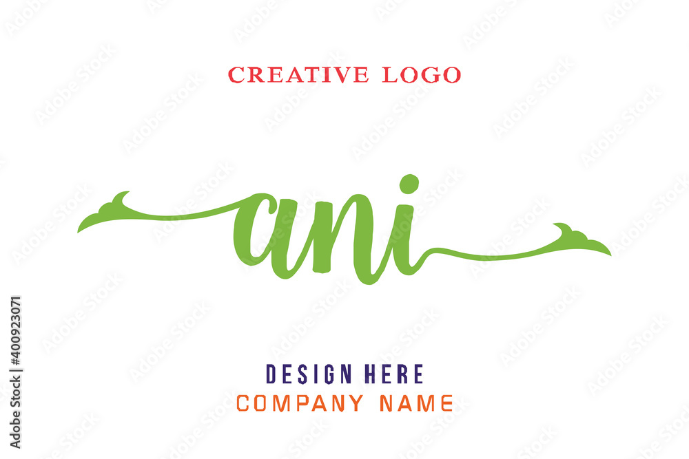 ANI lettering logo is simple, easy to understand and authoritative ...