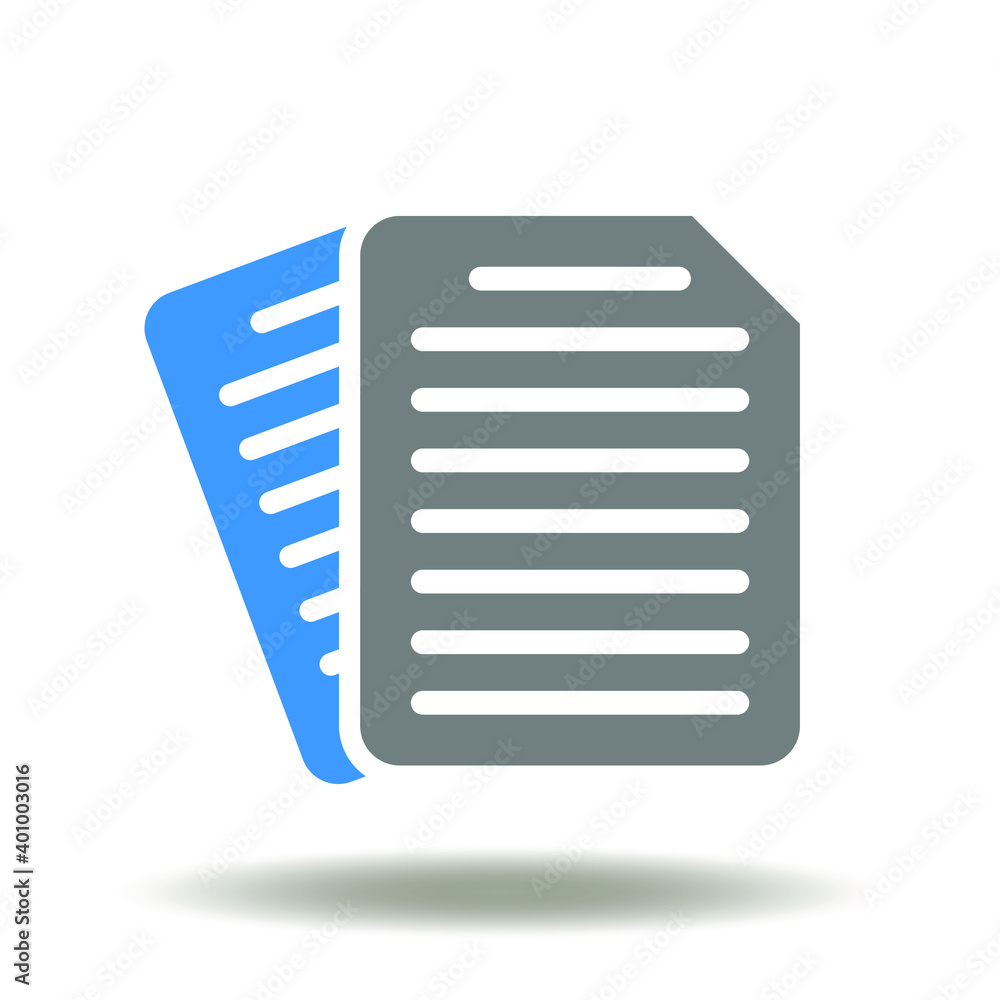 Files vector icon. Data pictogram. File management symbol. Document ...