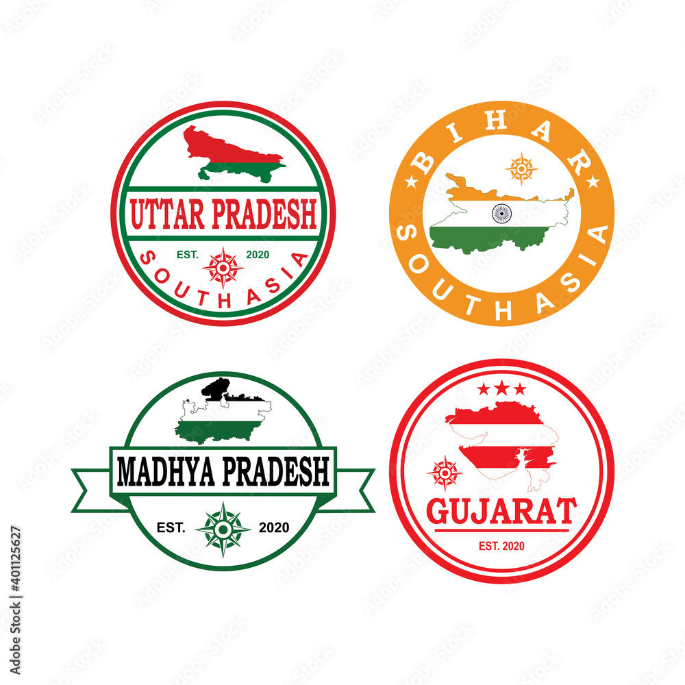 Vector de Stock india map vector , asia logo | Adobe Stock