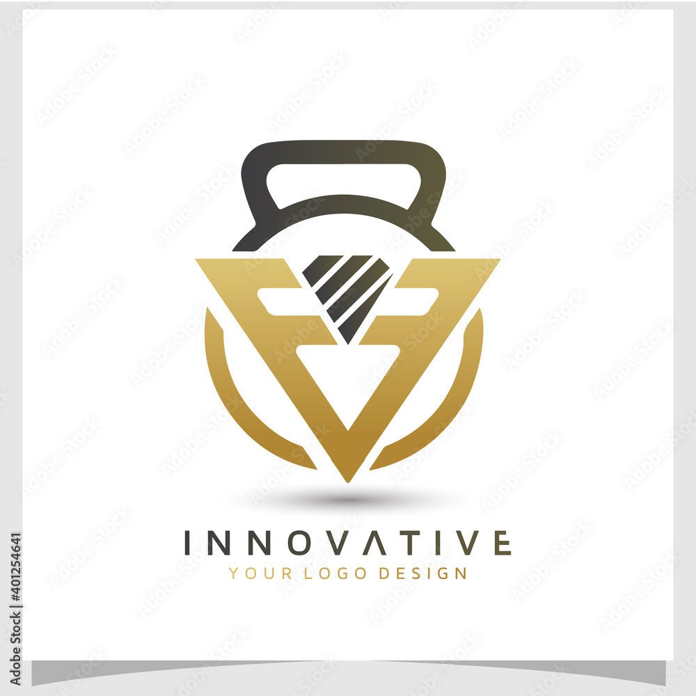 Letter FF fitness logo design, Gym Logos Design, Workout Logo Ideas For ...