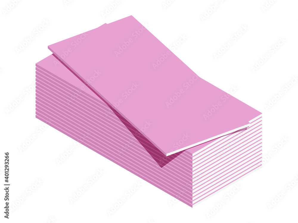 Isometric vector illustration of gypsum plasterboard isolated on white ...