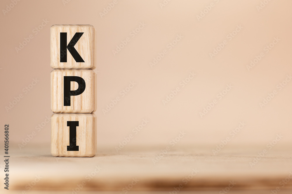 Word KPI Key Performance Indicator made with wood building blocks Stock ...