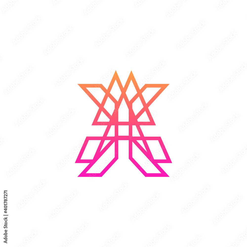 AX letter logo alphabet monogram icon symbol Stock Vector | Adobe Stock