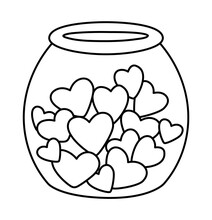 Valentine Candy Jar Art Free Stock Photo - Public Domain Pictures