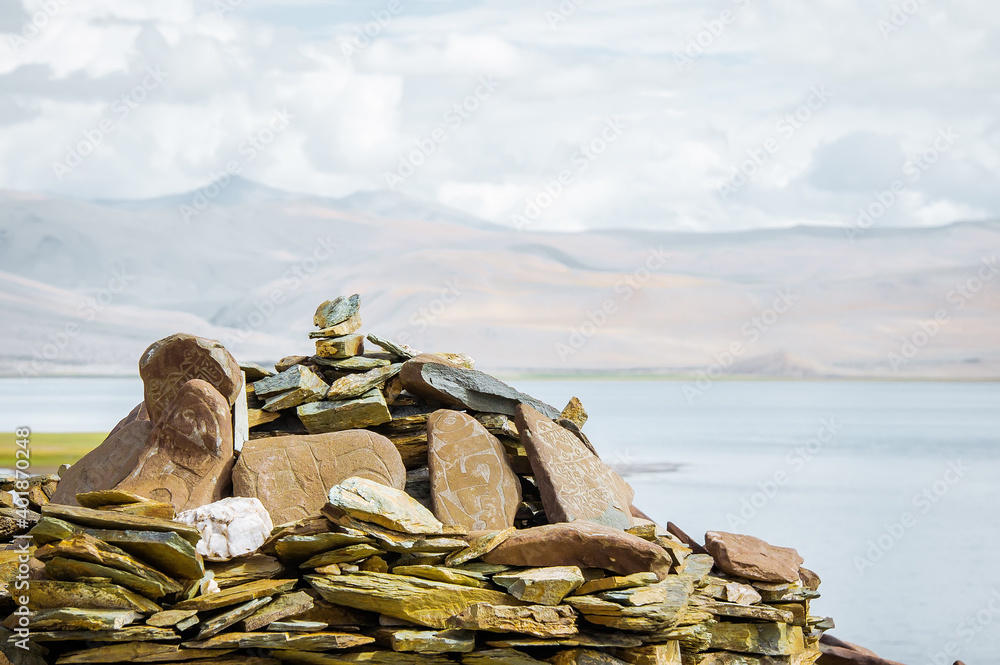 Lake Tso Moriri, Panoramas of the Himalayas, North India, Ladakh and ...