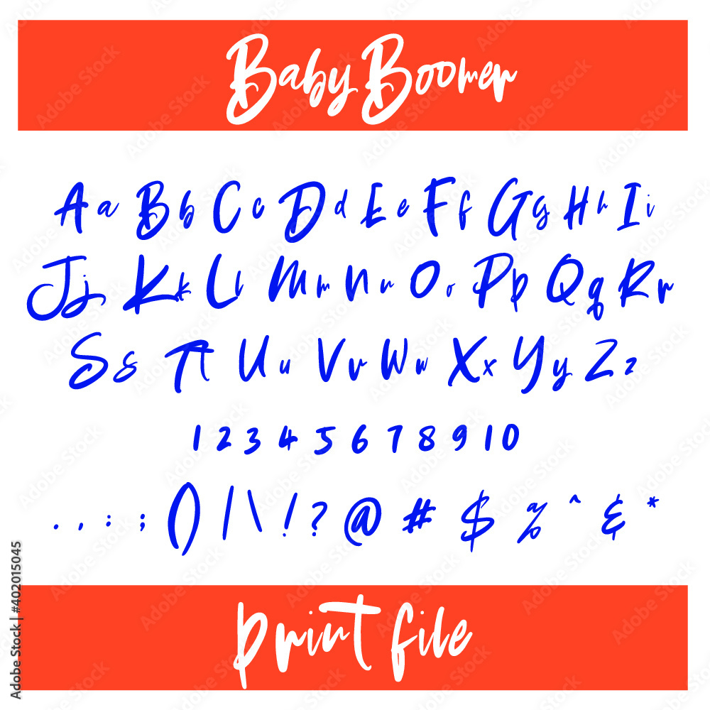 Nice alphabet letters font set. Classic typography fonts with trendy ...