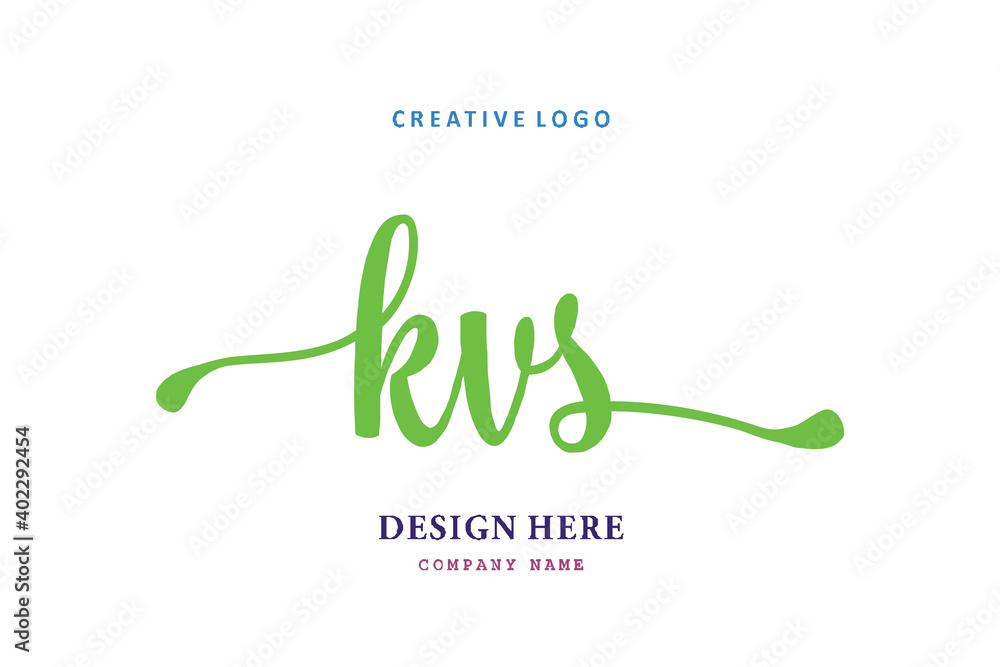 KVS lettering logo is simple, easy to understand and authoritative ...