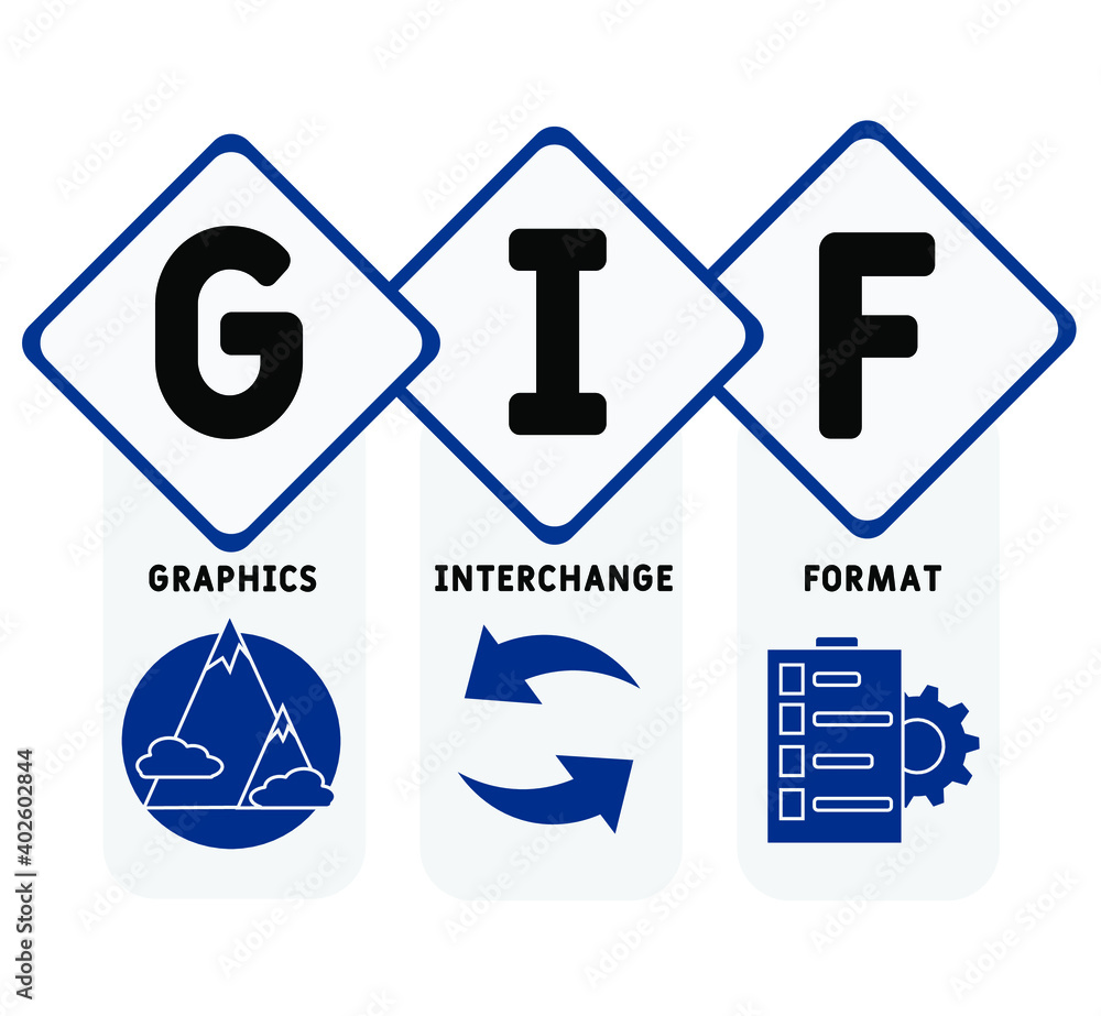 GIF - Graphics Interchange Format acronym. business concept background ...
