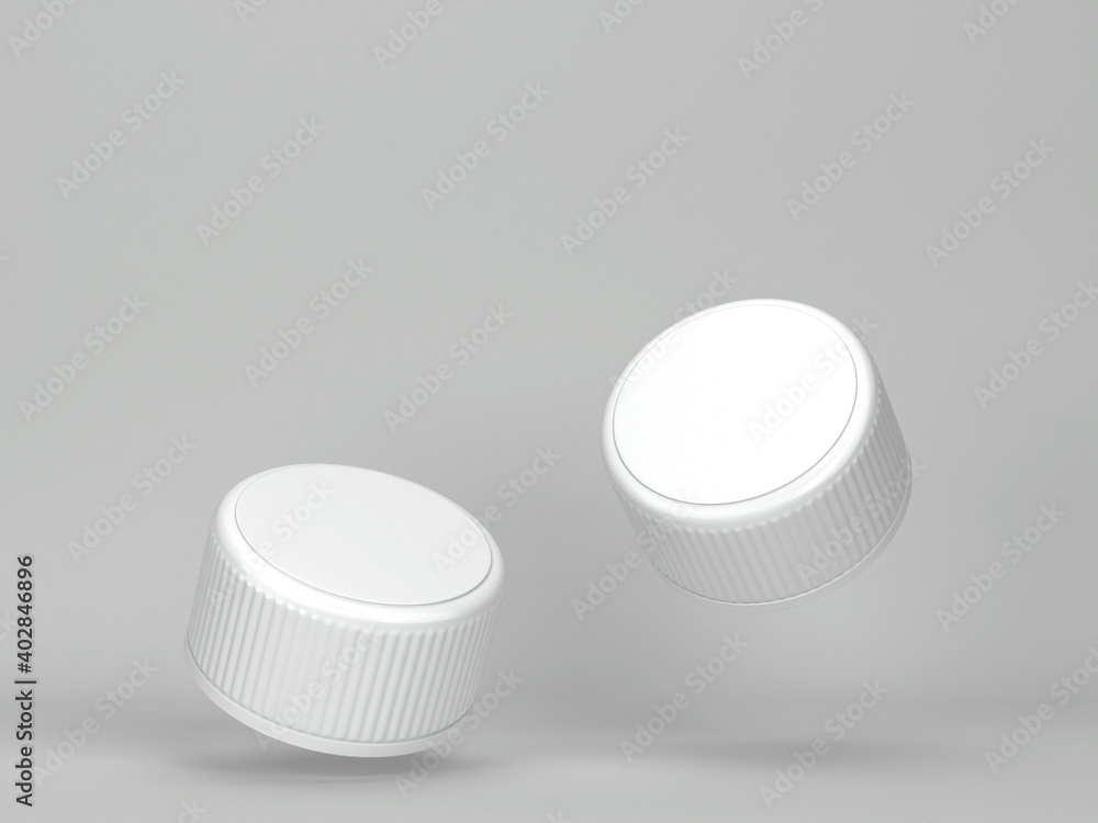 Blank plastic bottle cap mockup Stock Illustration | Adobe Stock