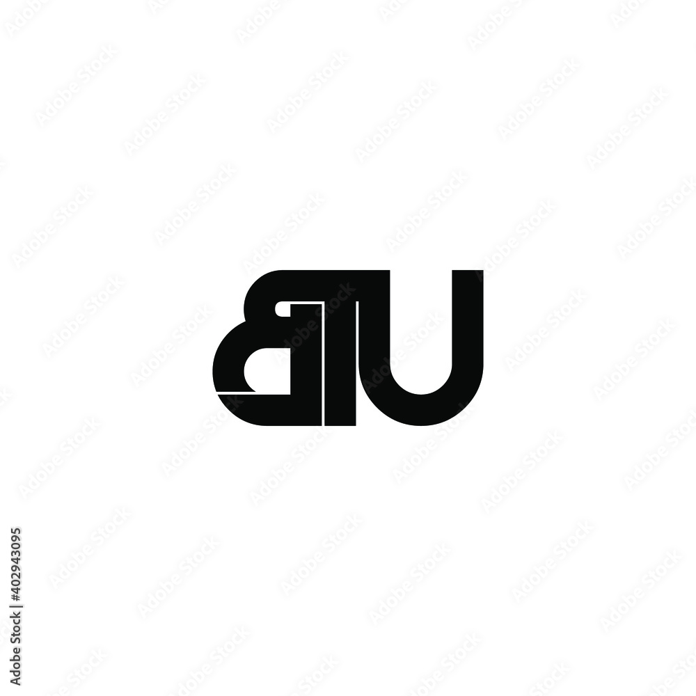 btu letter original monogram logo design Stock Vector | Adobe Stock