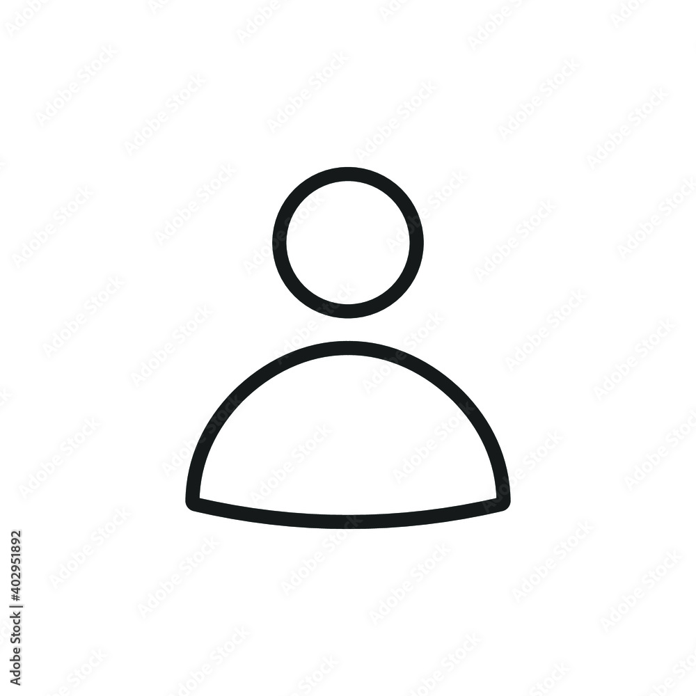 Editable login, User, Account Line Art Icon Using For Your Presentation ...