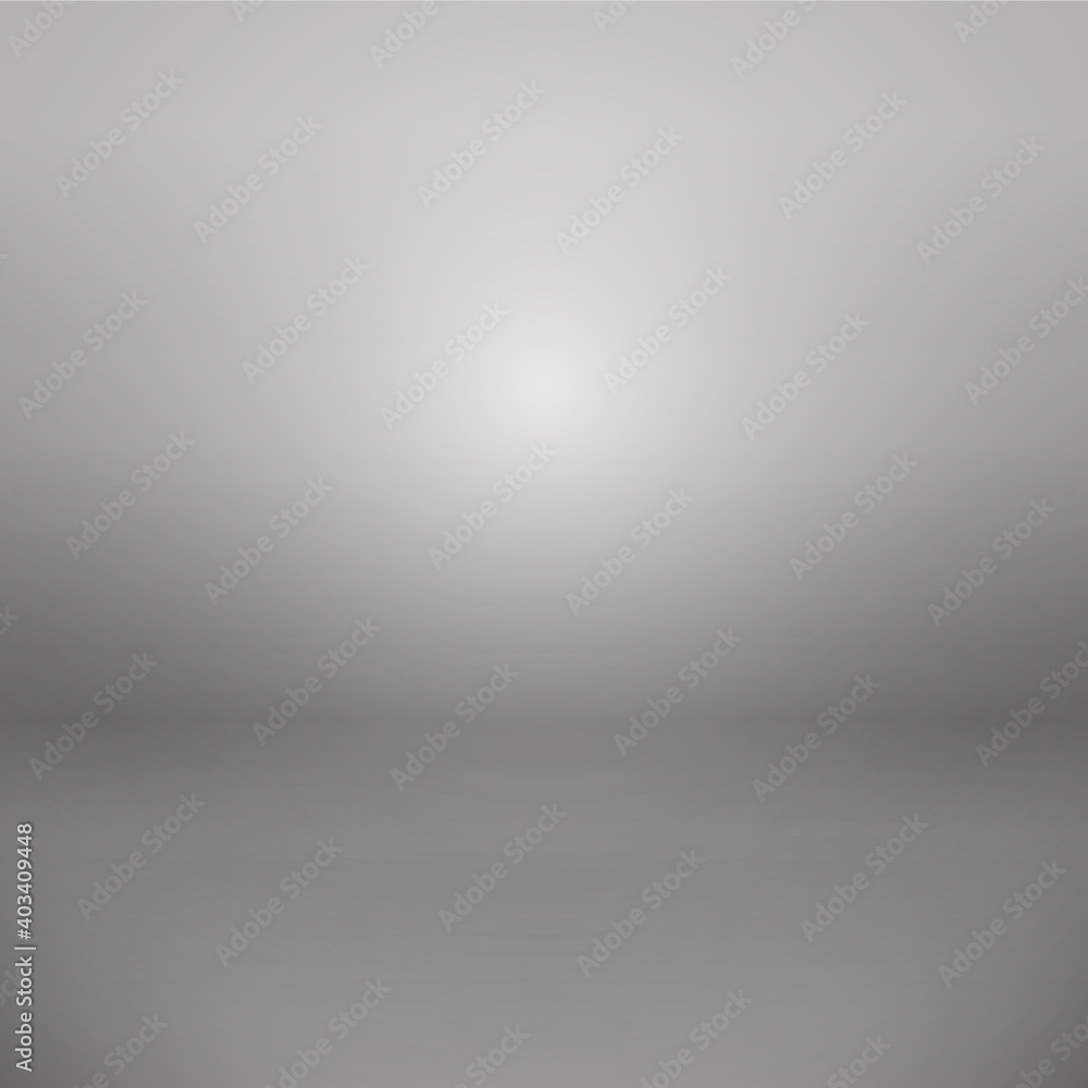 Gray studio background, vector. Empty velvet studio room. Multicolored ...
