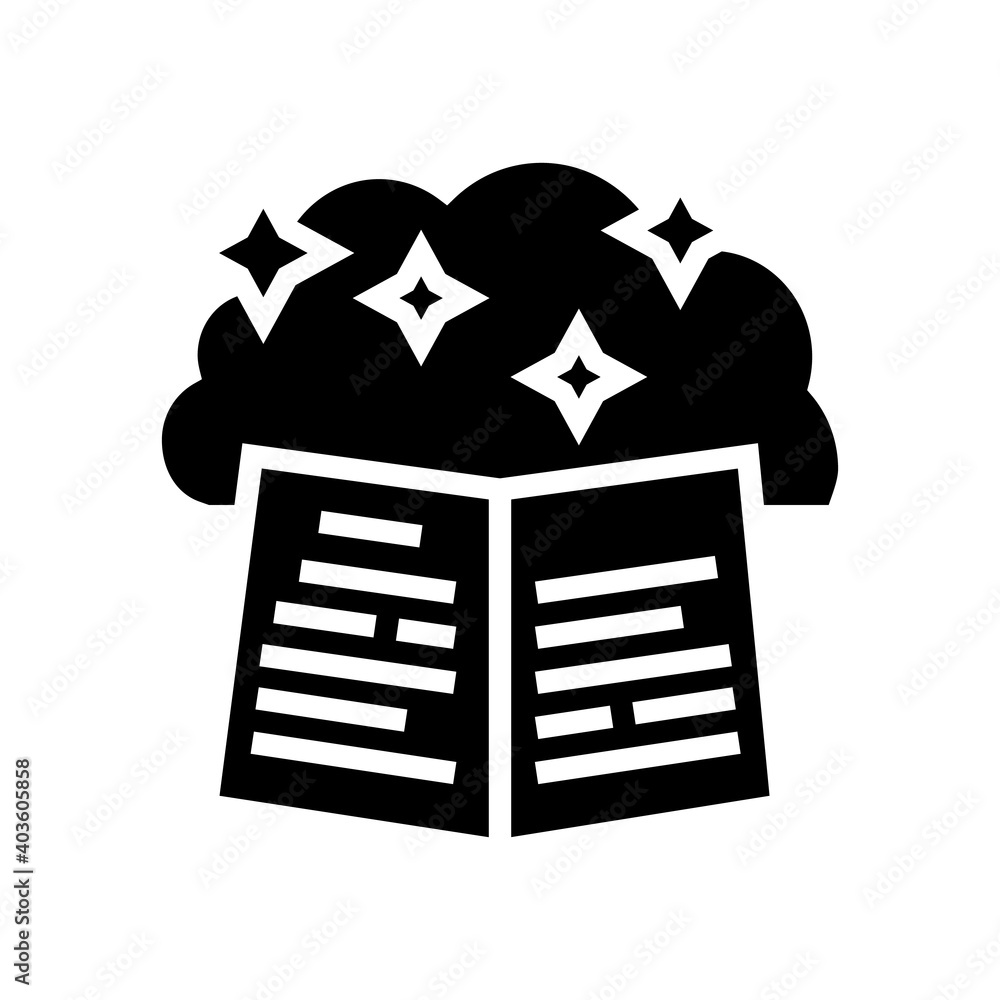 stories nostalgia glyph icon vector. stories nostalgia sign. isolated ...