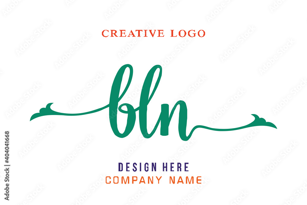 BLN lettering logo is simple, easy to understand and authoritative ...