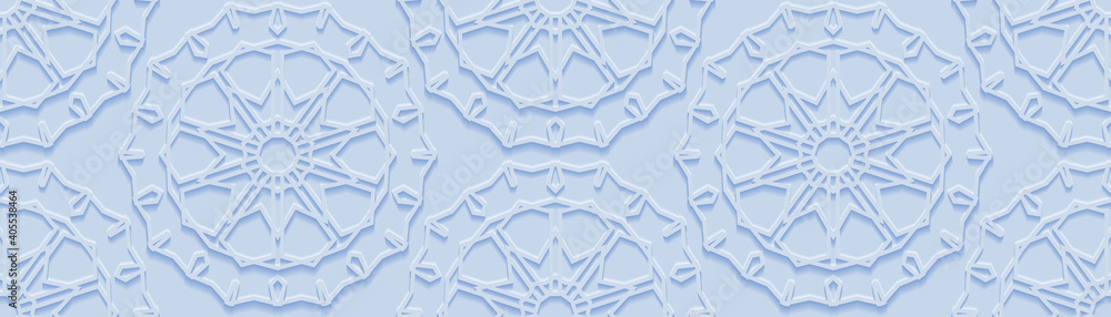 Islamic ornament vector, persian motiff. 3d round islamic ramadan ...