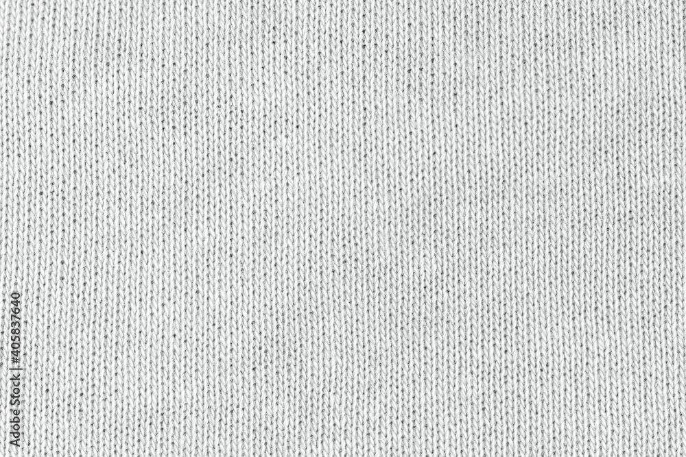 White natural texture of knitted wool textile material background ...