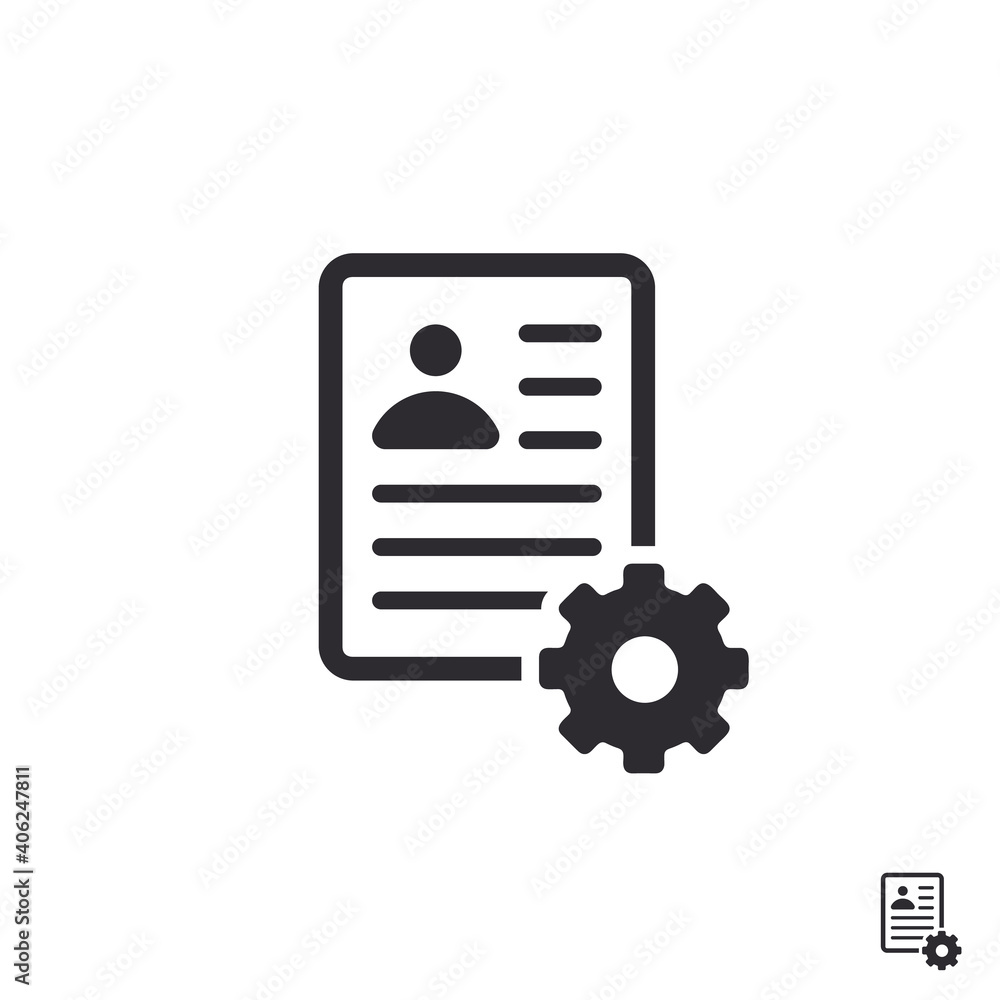 Image vectorielle Stock Identification card. Profile icon. Id card ...