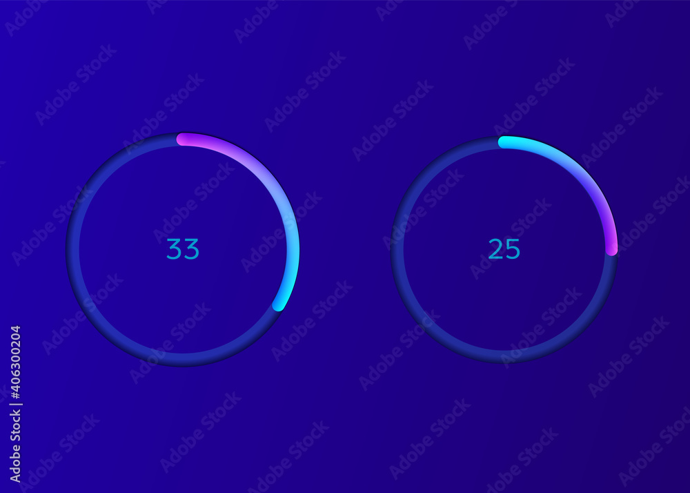 Circle Percentage Chart infographic vector circle percentage diagrams ...