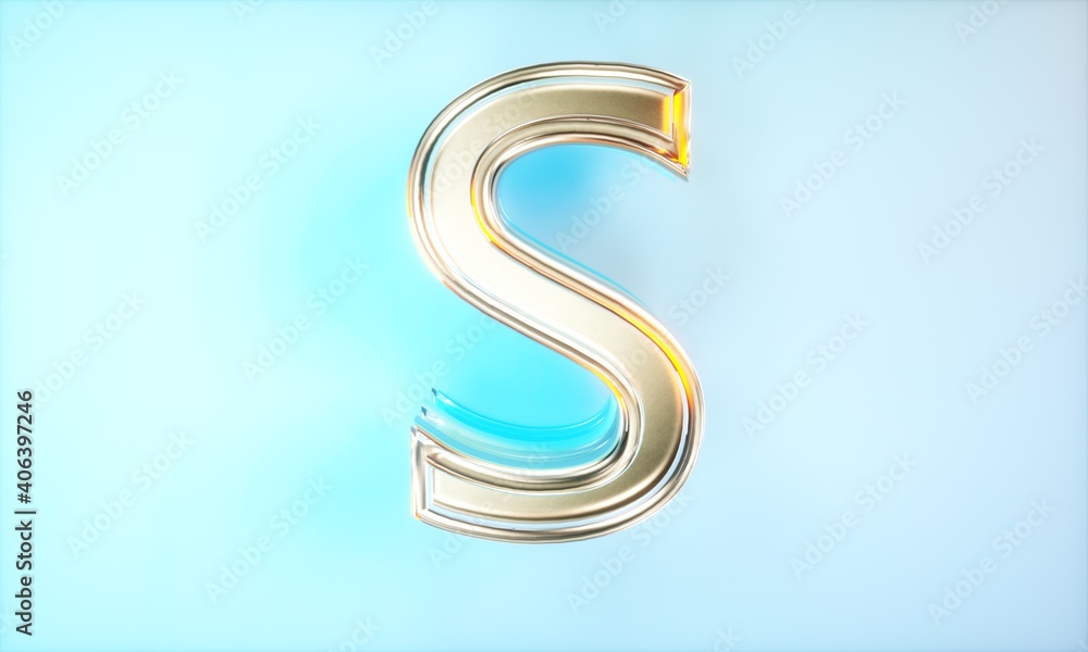 3d rendering english alphabet effect design s Stock Illustration ...