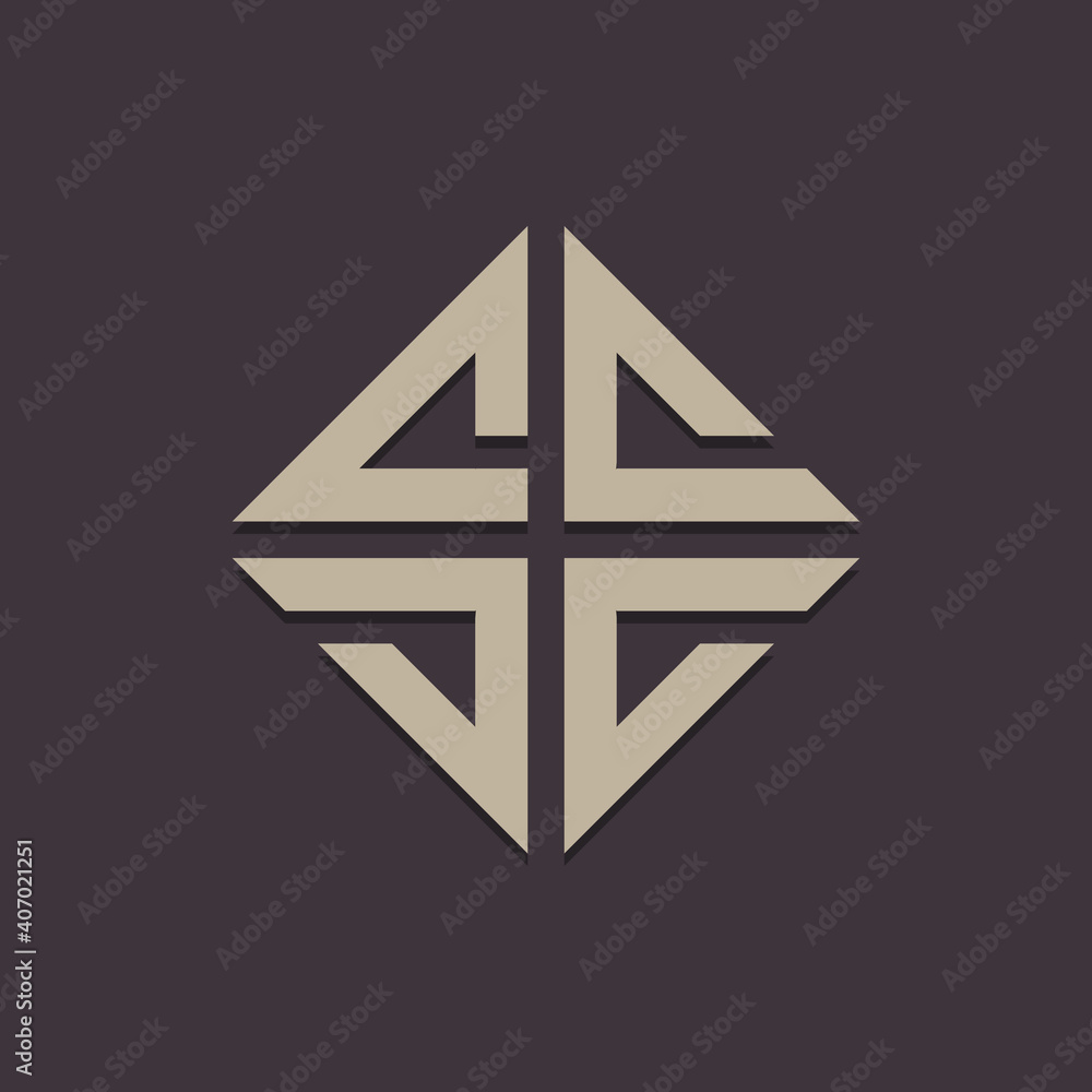 Minimalist Letter S and E, Simple and elegant monogram design template ...