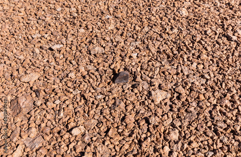 Chondrite Meteorite, a piece of rock formed in outer space in the early ...