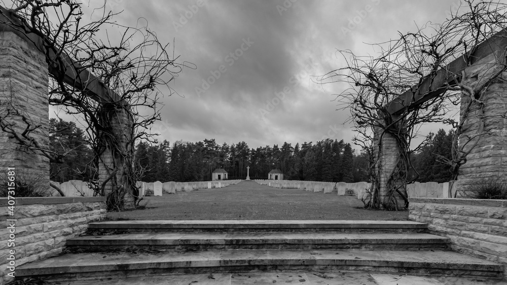 BECKLINGEN WAR CEMETERY Second World War Friedhof für die Soldaten aus ...