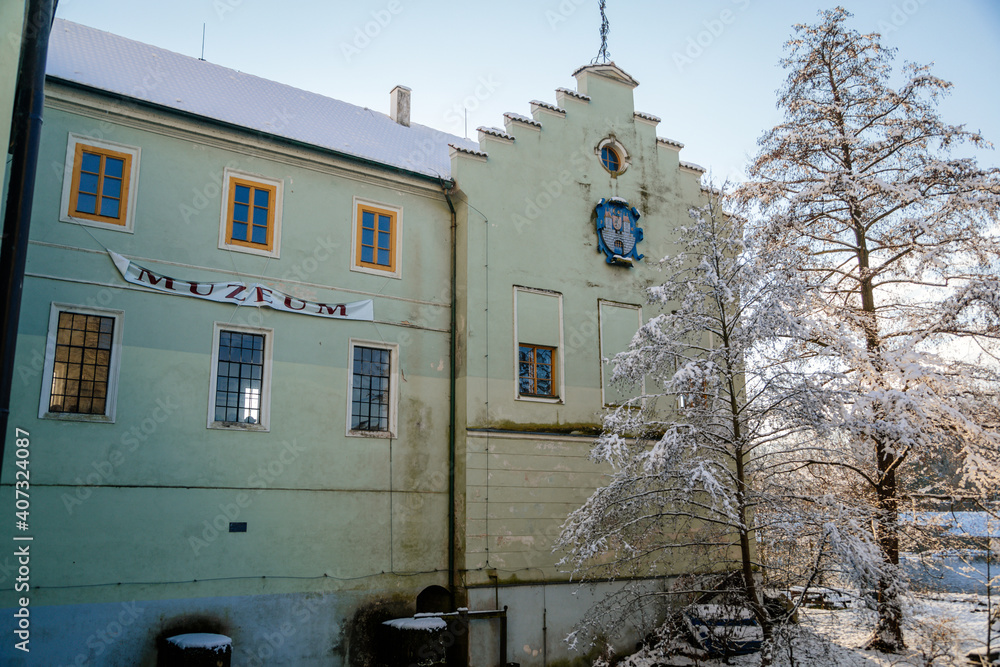 Old Krizik Hydroelectric Power Plant and Museum, waterfront buildings ...