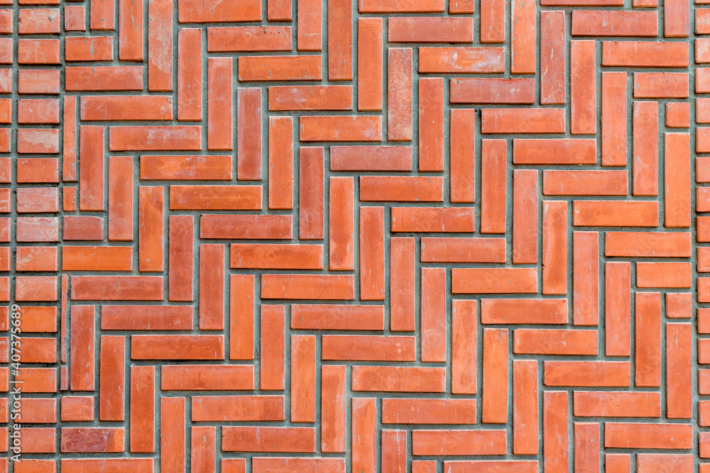Beautiful Islamic patterns, Geometric background red brick Stock Photo ...