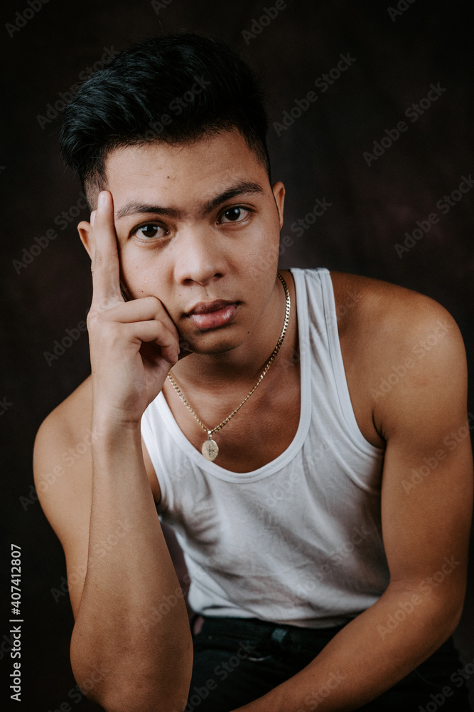 Amazing Portrait Shot a Handsome Filipino Male Model in the Philippines ...