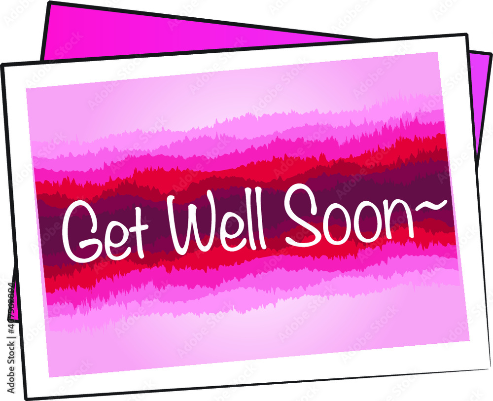 vector get well soon card Stock Vector | Adobe Stock