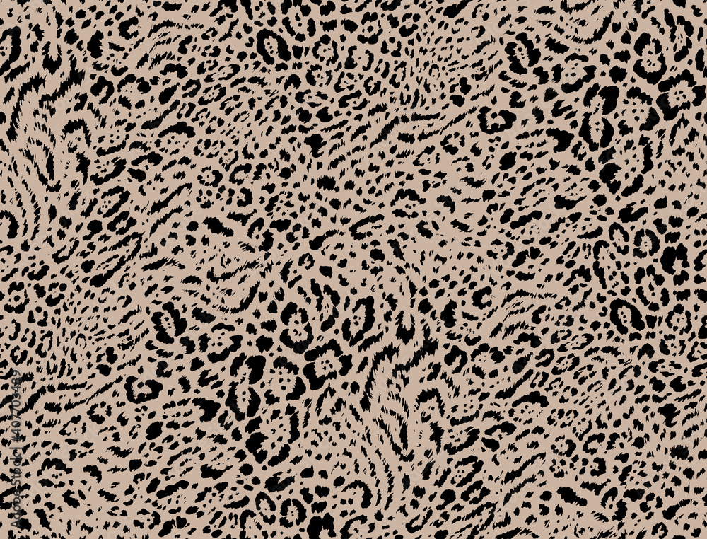Seamless degrade leopard pattern, animal print. Stock Photo | Adobe Stock