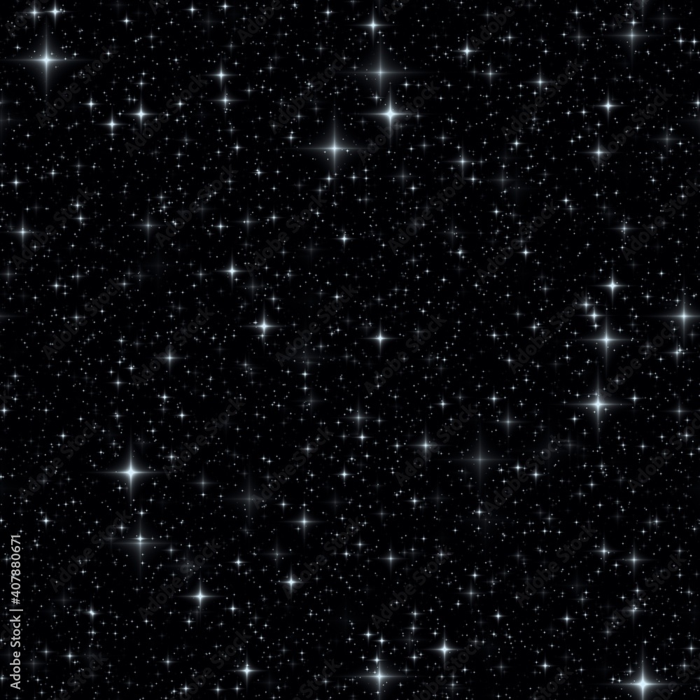 Ilustración de Stock Night Sky Full of Stars Seamless Background. Deep ...