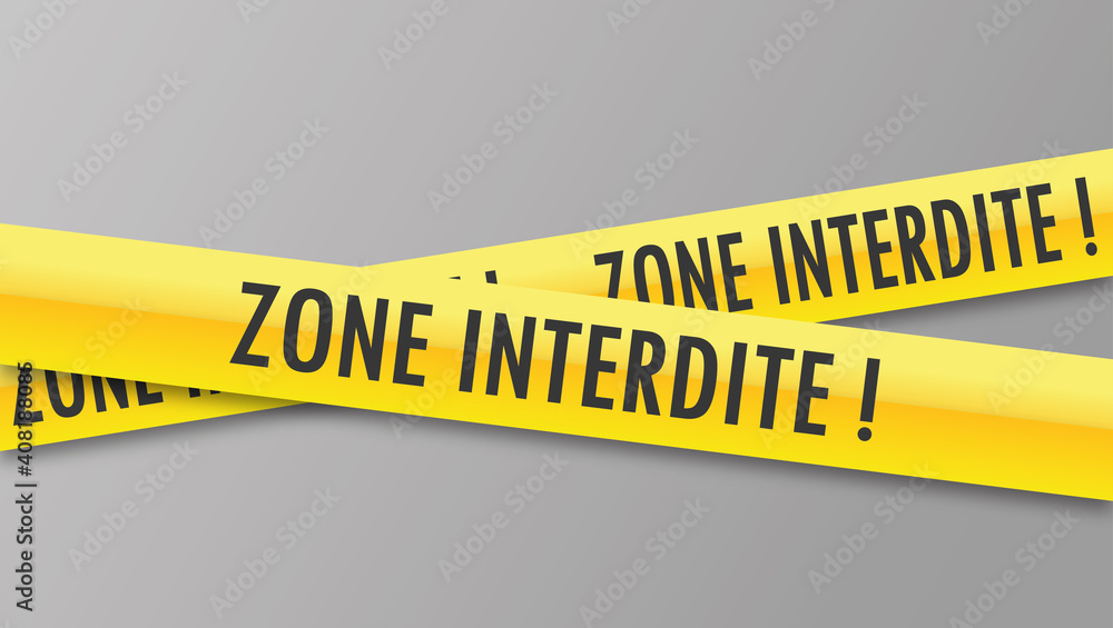 Logo zone interdite. Stock Vector | Adobe Stock