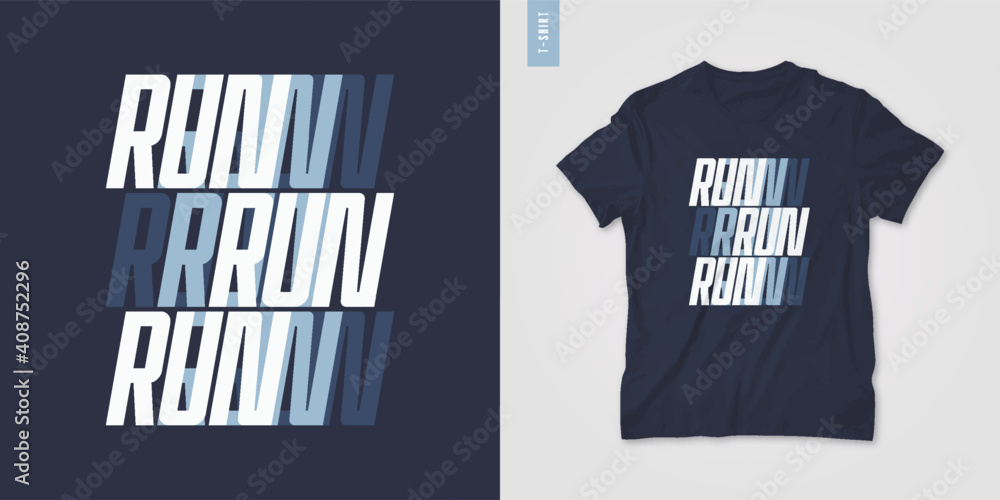 Graphic t-shirt design, poster, typography on the topic of sports ...