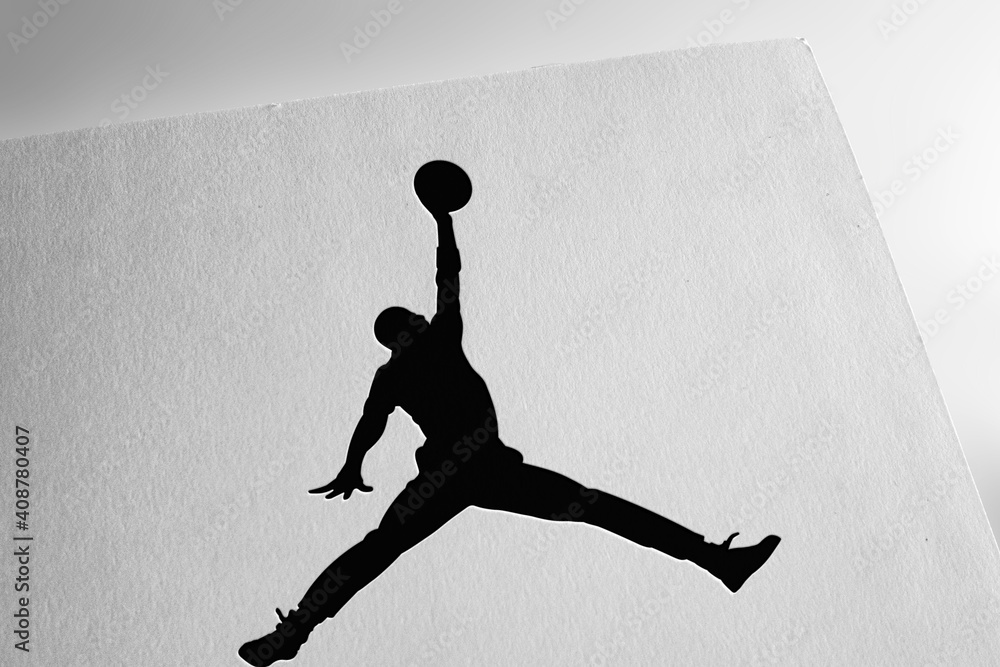 how to draw jumpman logo step by step
