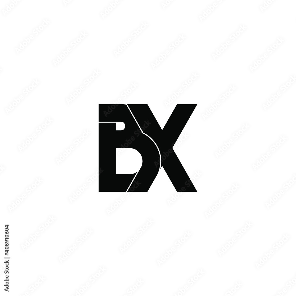 bx letter original monogram logo design Stock Vector | Adobe Stock