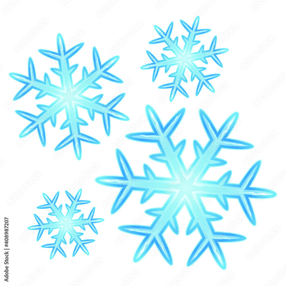 Weather Snow Emoji Symbol. Snowflakes Falling Rainy Day Symbol. Winter ...