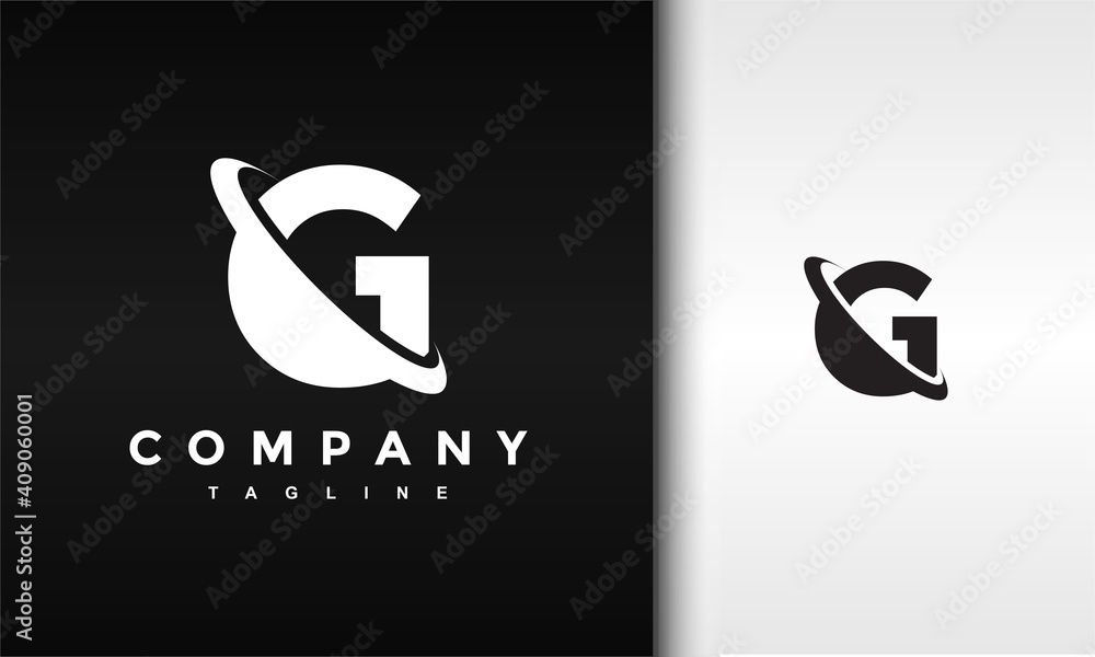 the initials G circle logo Stock Vector | Adobe Stock