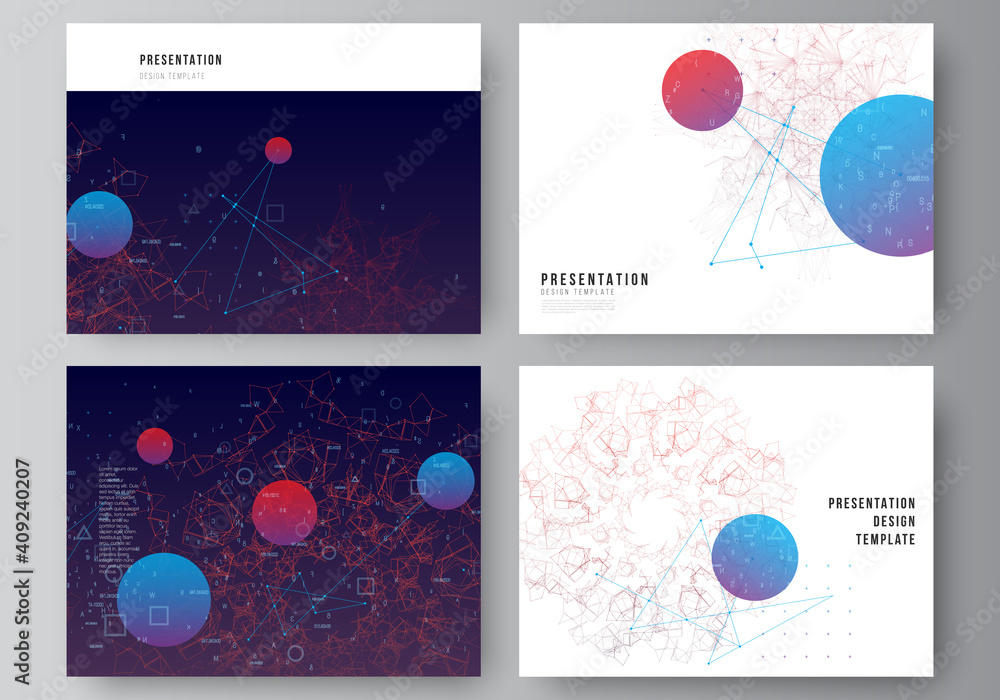 Vector layout of the presentation slides design business template ...